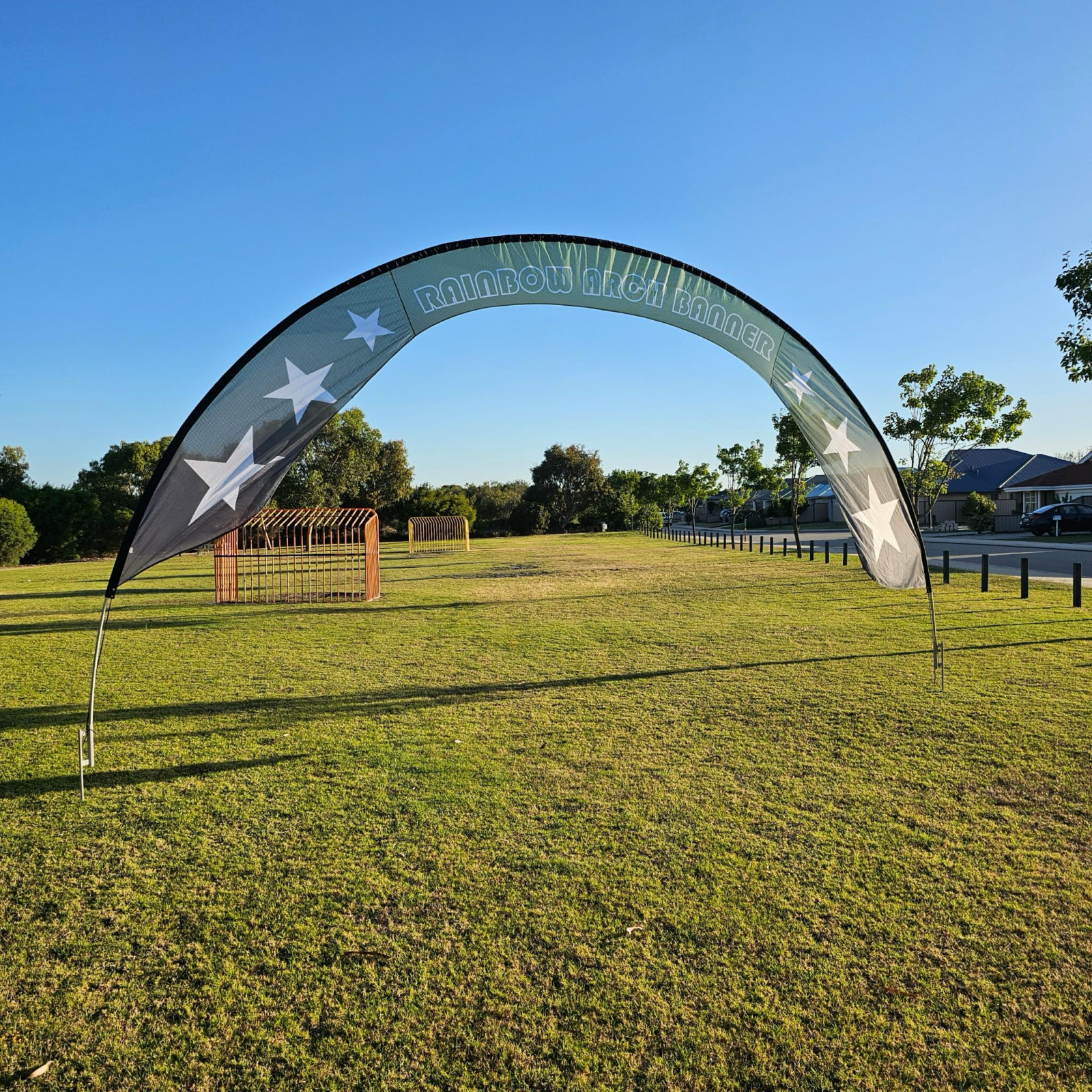 Rainbow Banner Arch Display – Anders Displays